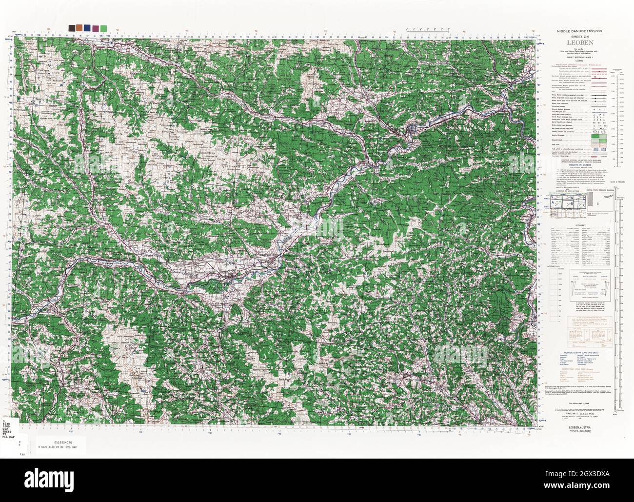 Leoben map old style hi-res stock photography and images - Alamy