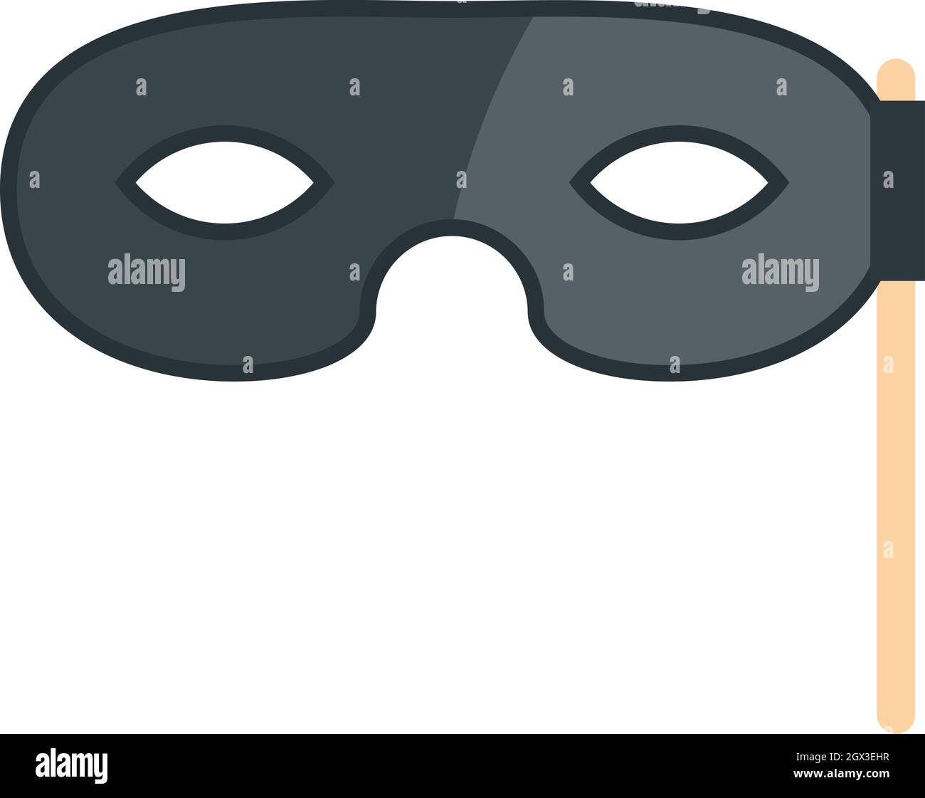 Party carnival mask icon flat hi-res stock photography and images - Alamy