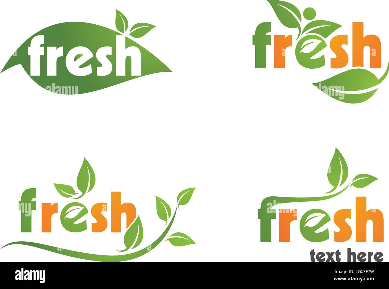 Fresh logo vector icon template Stock Vector Image & Art - Alamy