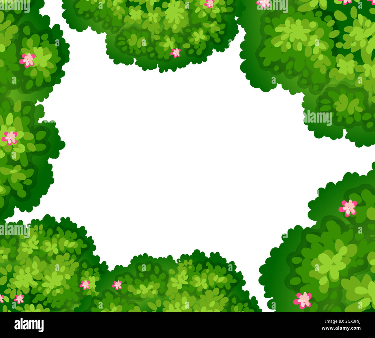 Backdrop of bushes Stock Vector Images - Alamy