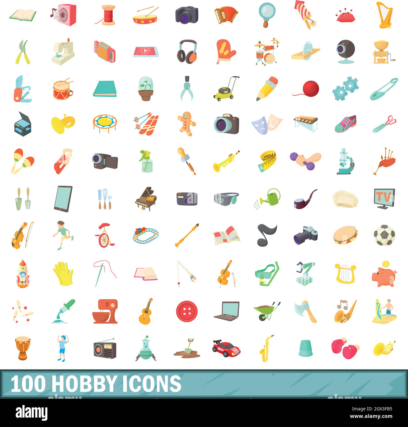 100 hobby icons set, cartoon style Stock Vector Image & Art - Alamy 100 hobby icons set, cartoon style Stock Vector Image & Art - Alamy