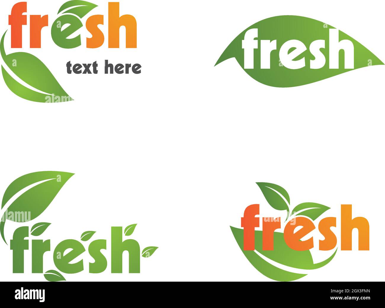 Fresh logo vector icon template Stock Vector Image & Art - Alamy