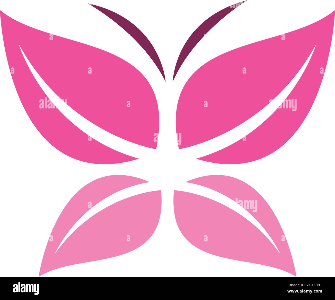 Butterfly leaf Logo Template Vector icon design Stock Vector Image ...
