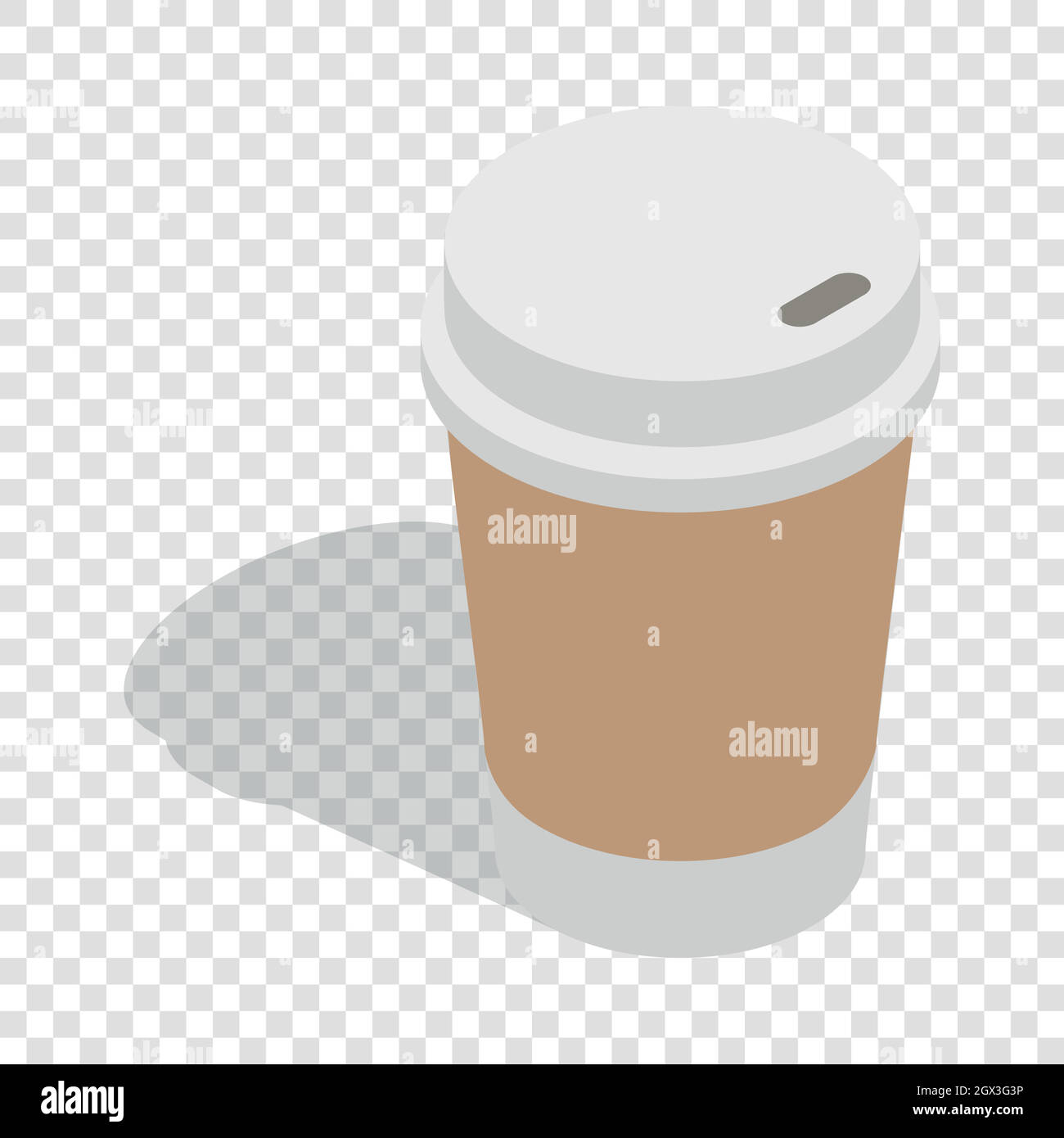 Paper cup of coffee isometric icon Stock Vector Image & Art - Alamy