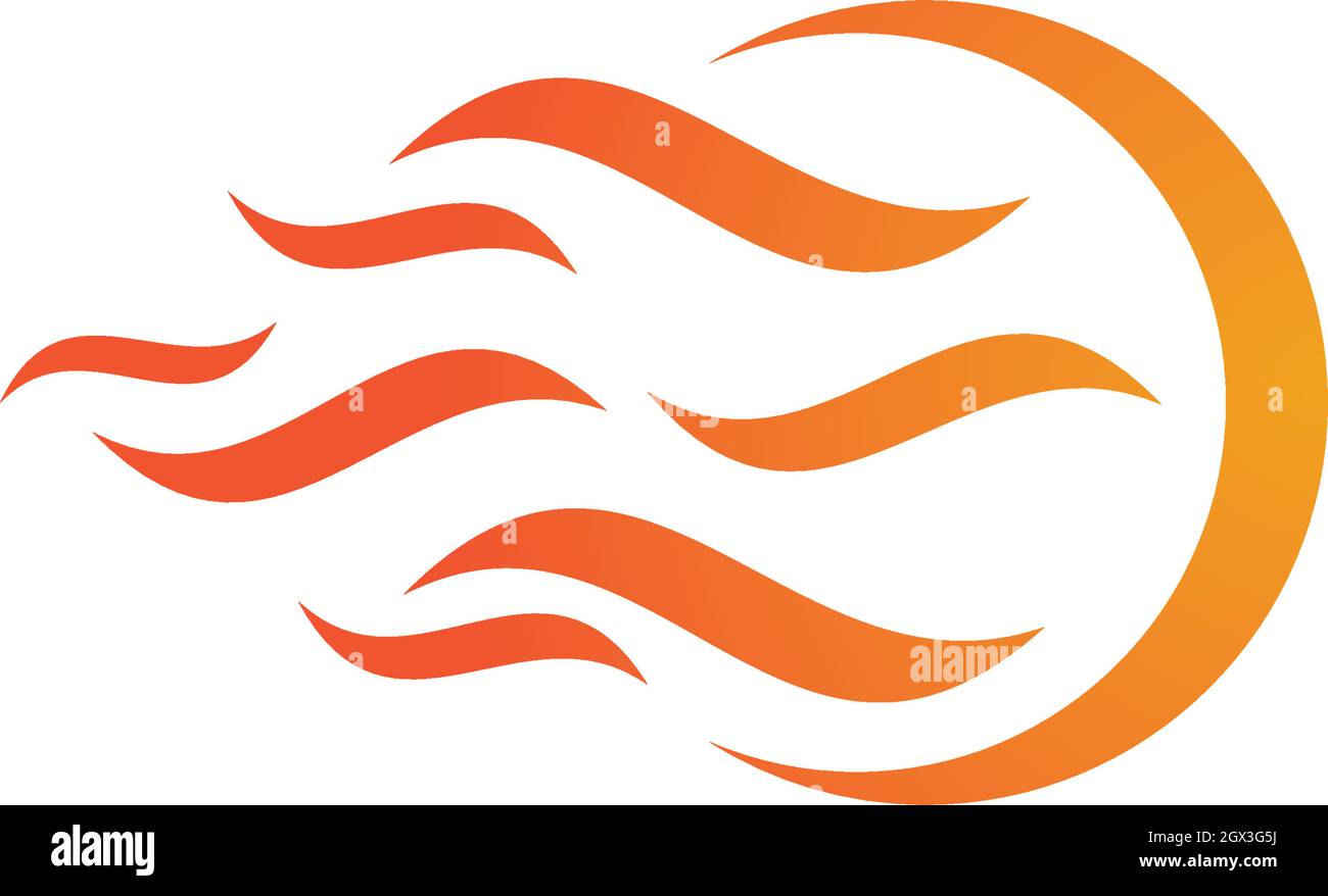 Fire flame Logo Template vector icon Oil, gas and energy logo concept ...