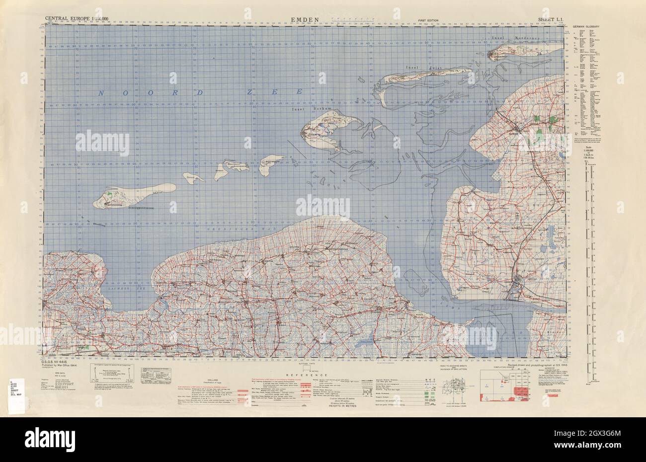 Emden old map hi-res stock photography and images - Alamy