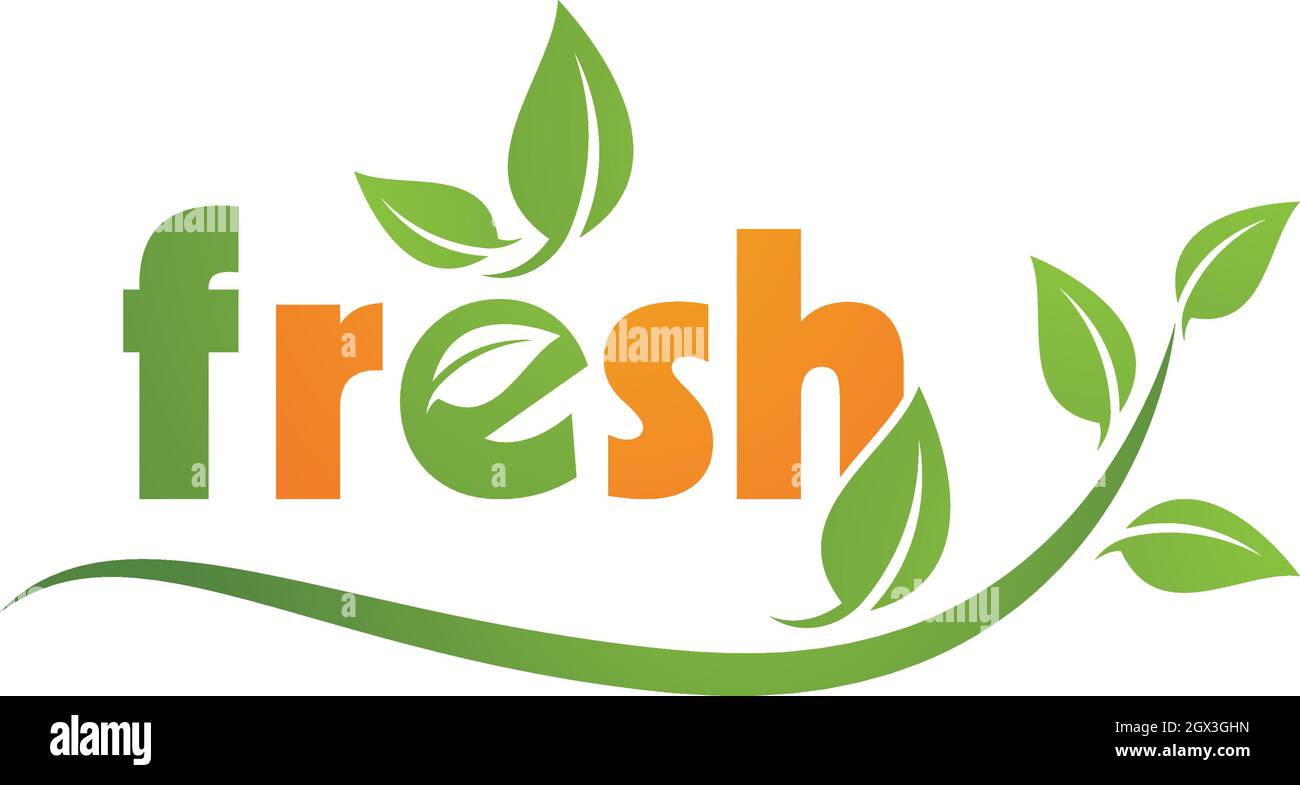 Fresh logo vector icon template Stock Vector Image & Art - Alamy