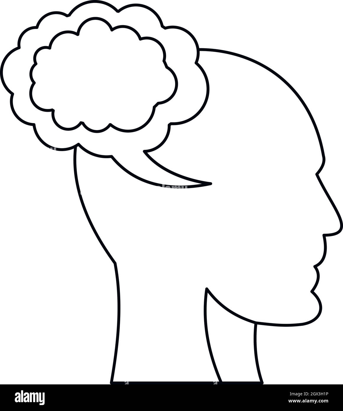 Head emotion icon Stock Vector Images - Alamy