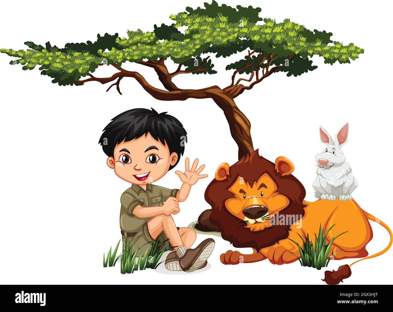 Work animals illustration Cut Out Stock Images & Pictures - Alamy