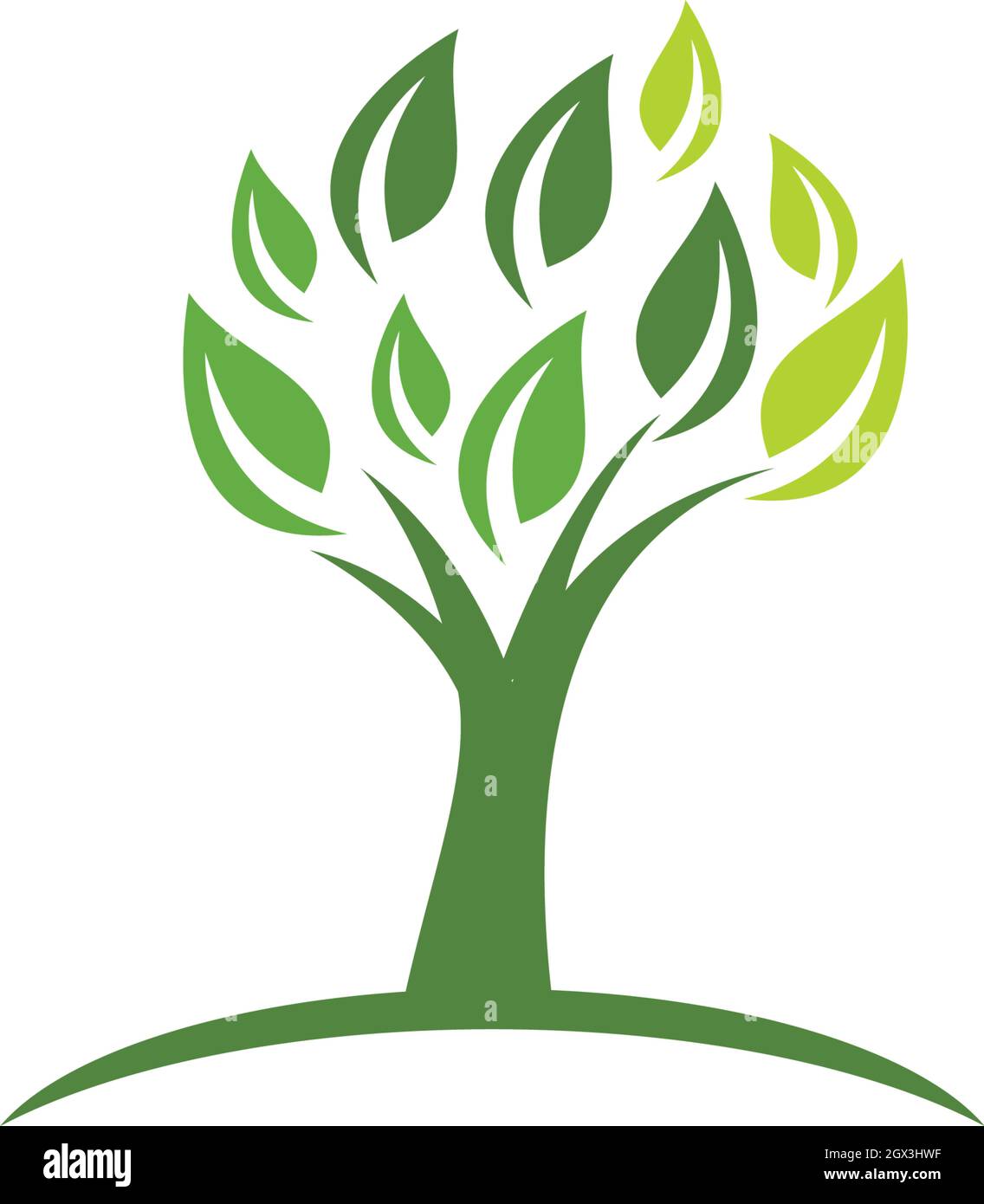 Tree icon logo template vector illustration Stock Vector Image & Art ...