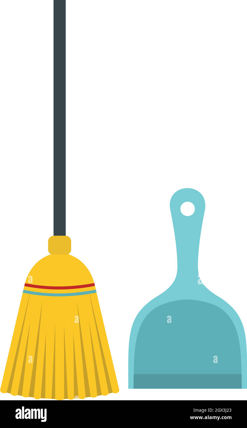 Brush dustpan Stock Vector Images - Alamy