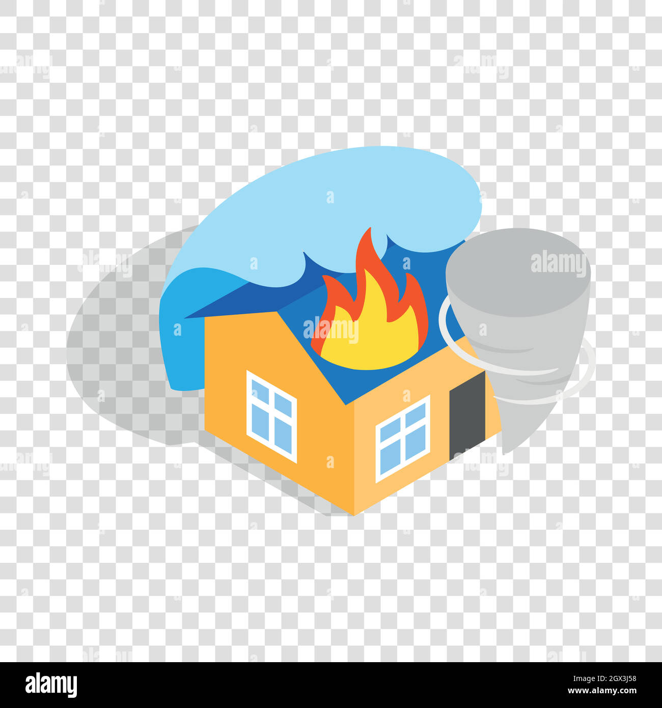 House on water Stock Vector Images - Alamy