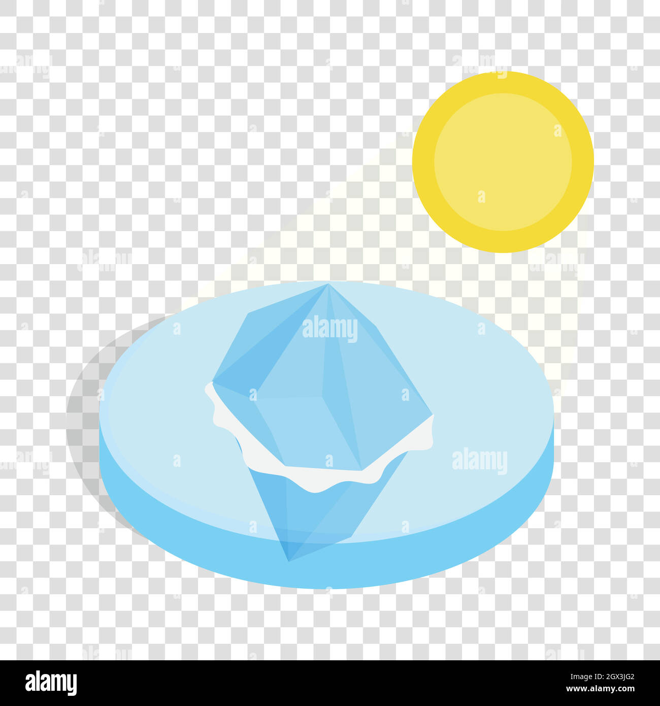 Melting glacier ocean Stock Vector Images - Alamy