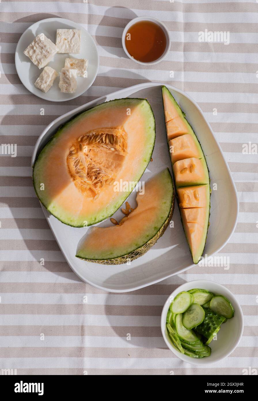 Split of cucumber hi-res stock photography and images - Alamy