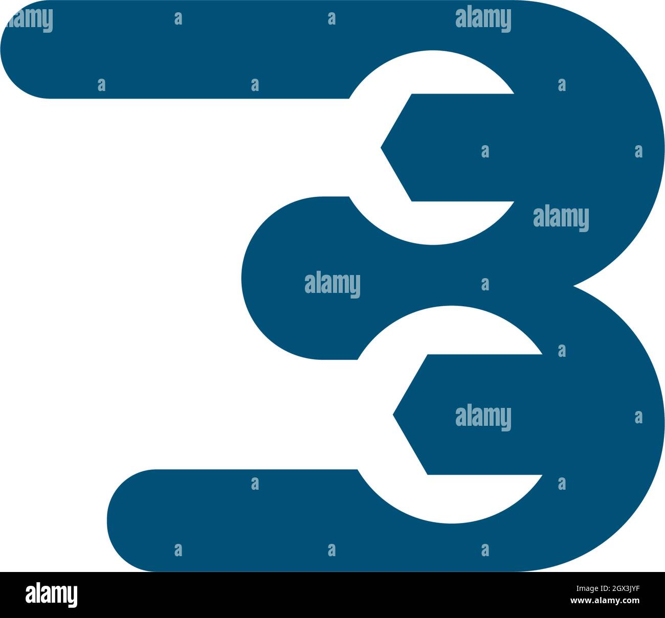 B letter,Auto repair logo vector icon template Stock Vector Image & Art ...