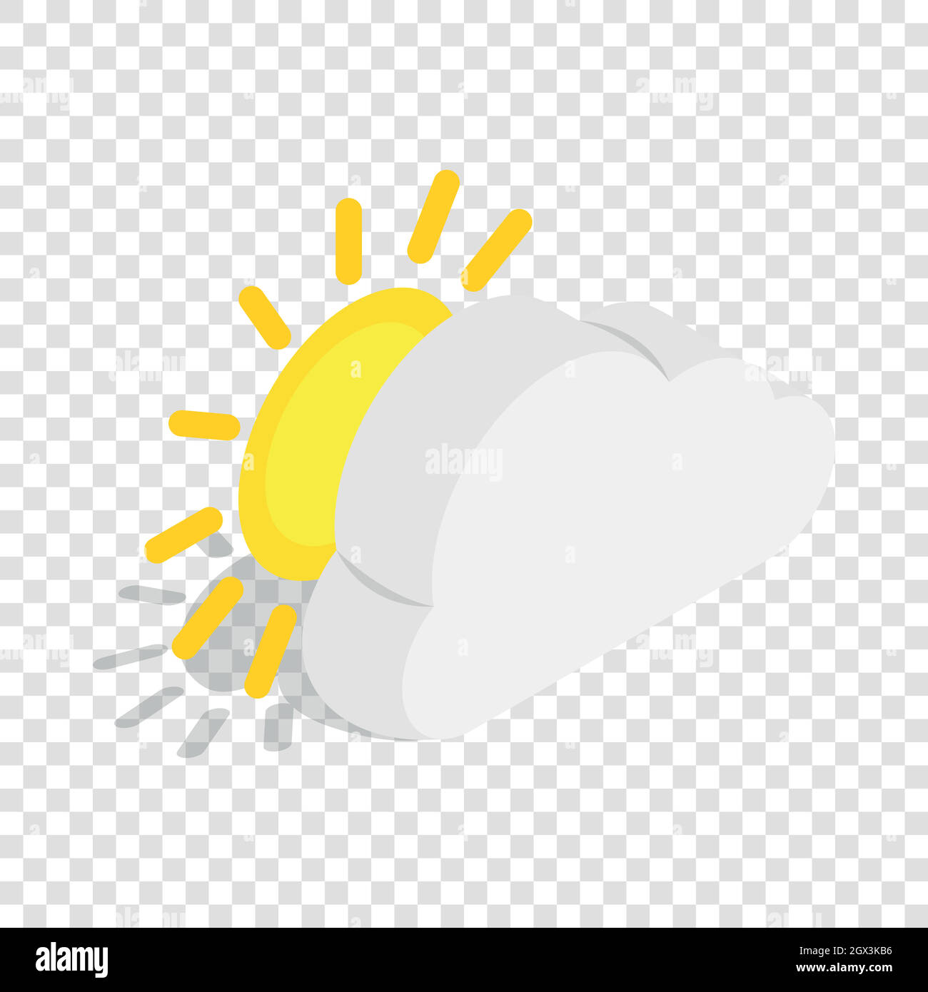 Sun isometric icon Stock Vector Image & Art - Alamy