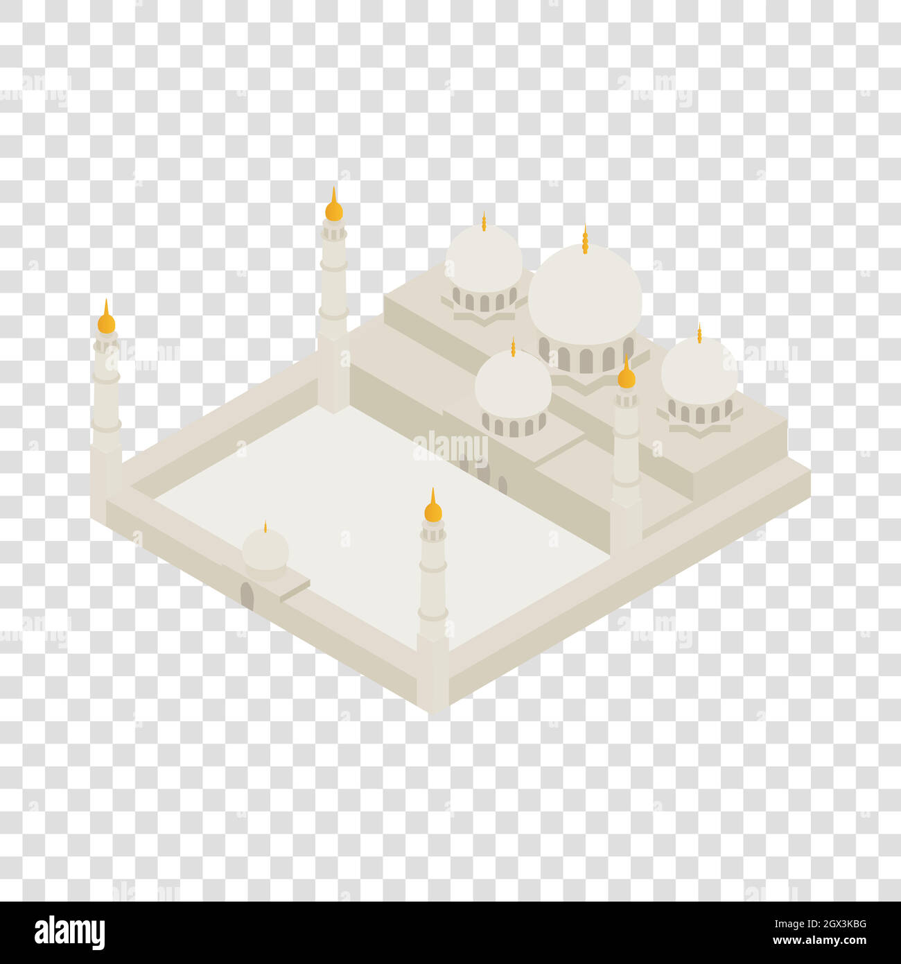 Sheikh Zayed Grand mosque isometric icon Stock Vector Image & Art - Alamy