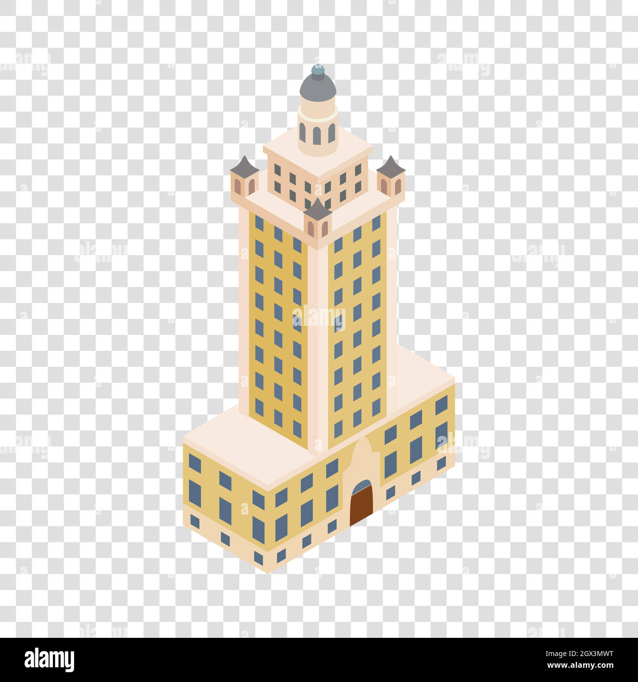 Freedom tower in Miami isometric icon Stock Vector Image & Art - Alamy