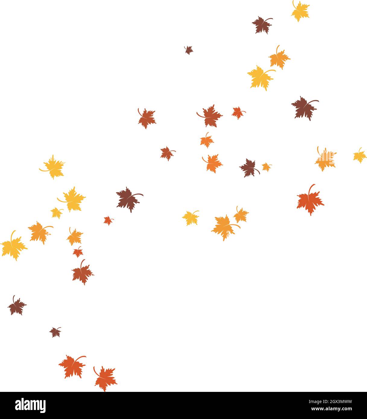 autumn Leaf background template vector illustration Stock Vector Image ...