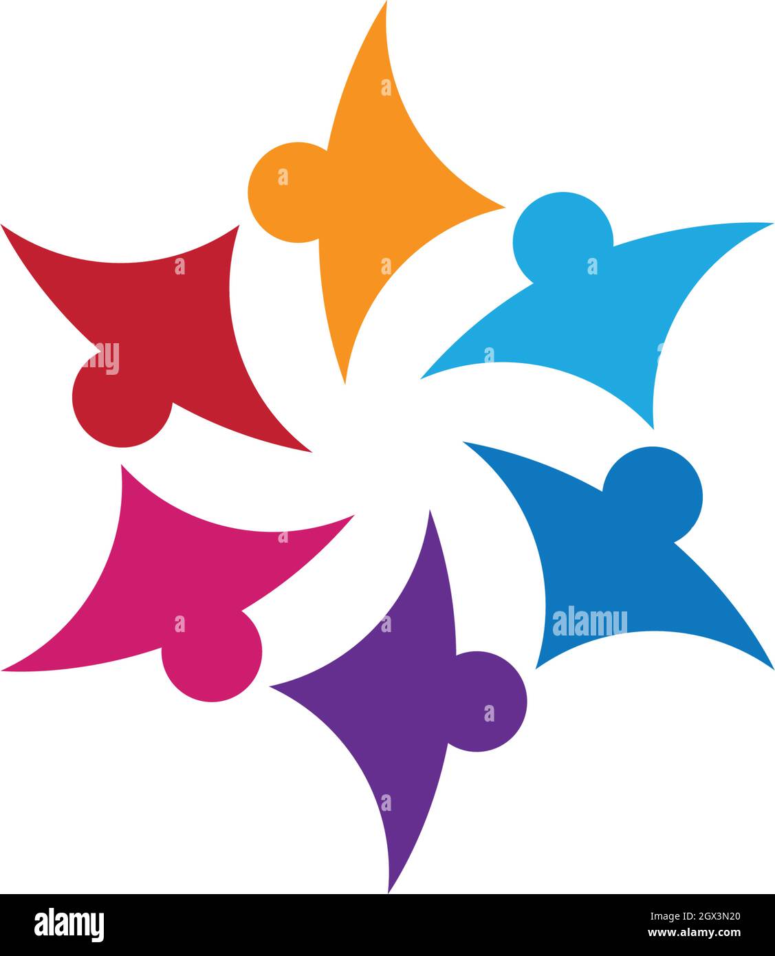 Community, network and social icon design template Stock Vector Image ...