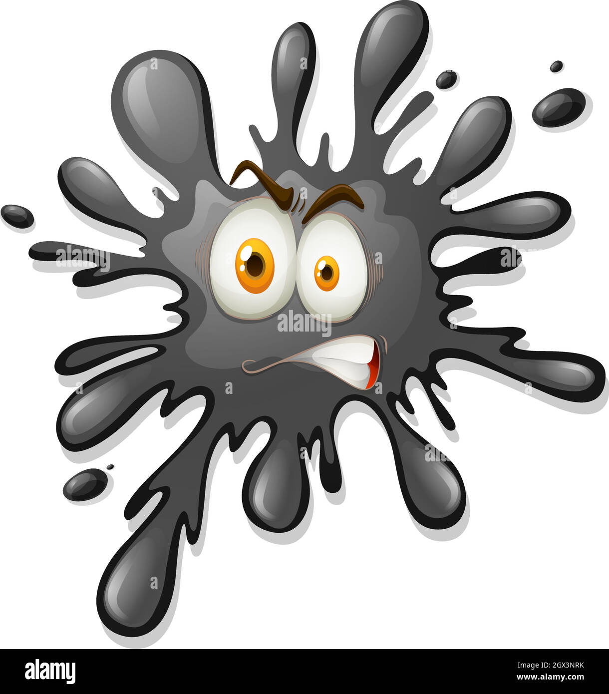 Black face emotion on Stock Vector Images - Alamy