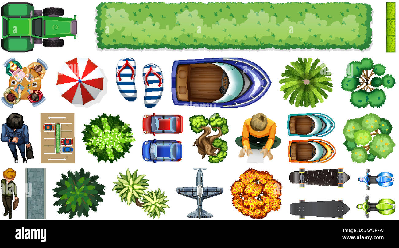 Aerial view city background Stock Vector Images - Alamy