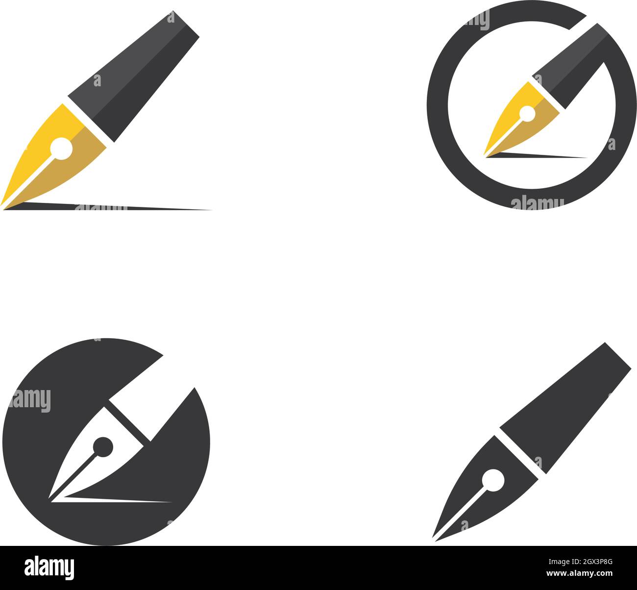 pen Logo template Vector illustration Stock Vector Image & Art - Alamy