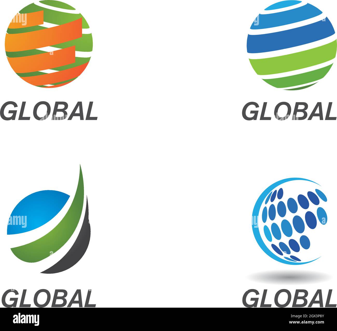 global business ilustration logo vector template Stock Vector Image ...