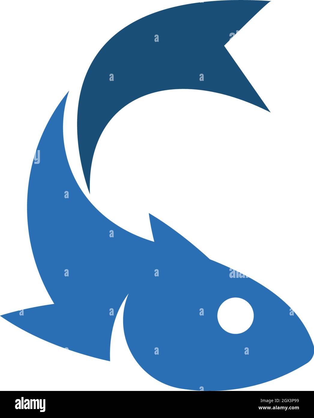 Fish logo template. Creative vector symbol of fishing club or online ...