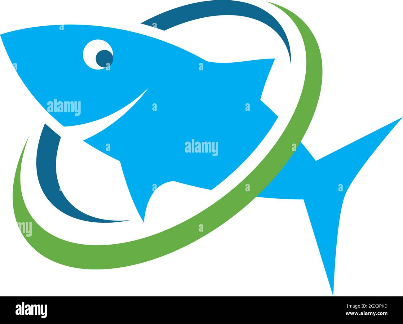 Fish logo template. Creative vector symbol of fishing club or online ...