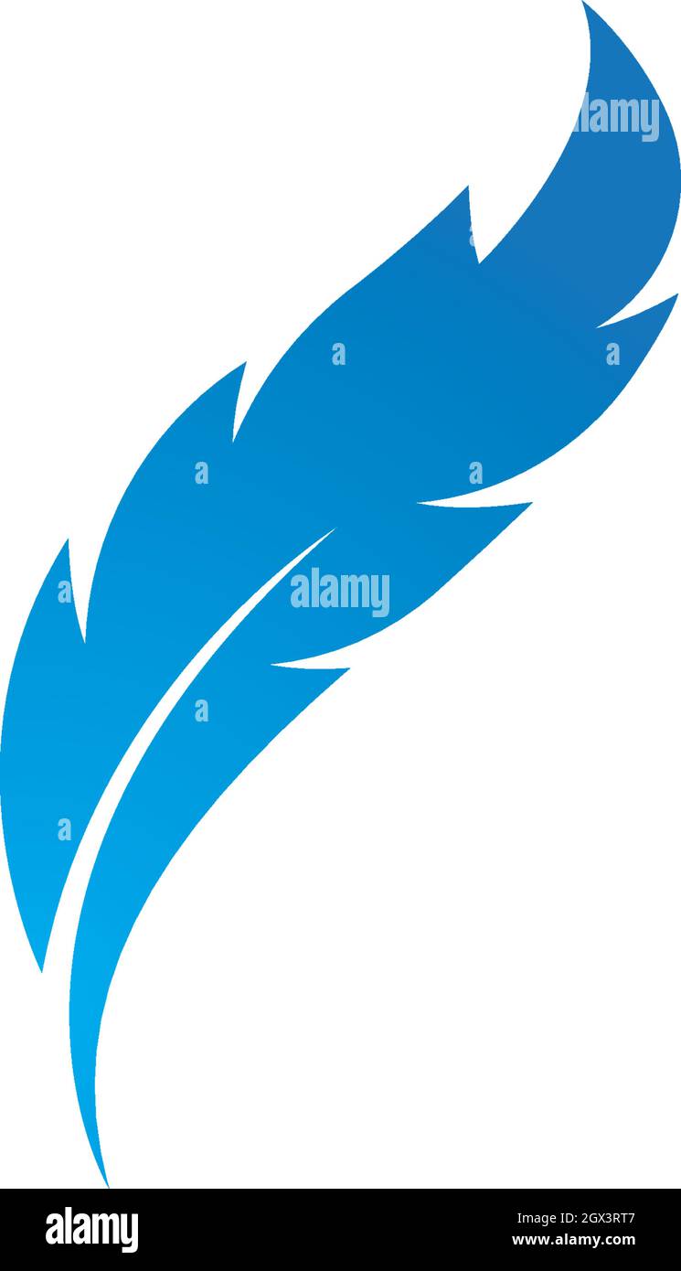 Feather Logo template Vector illustration Stock Vector Image & Art - Alamy