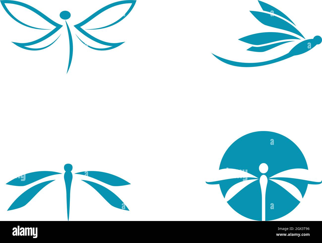Dragonfly logo vector template Stock Vector Image & Art - Alamy