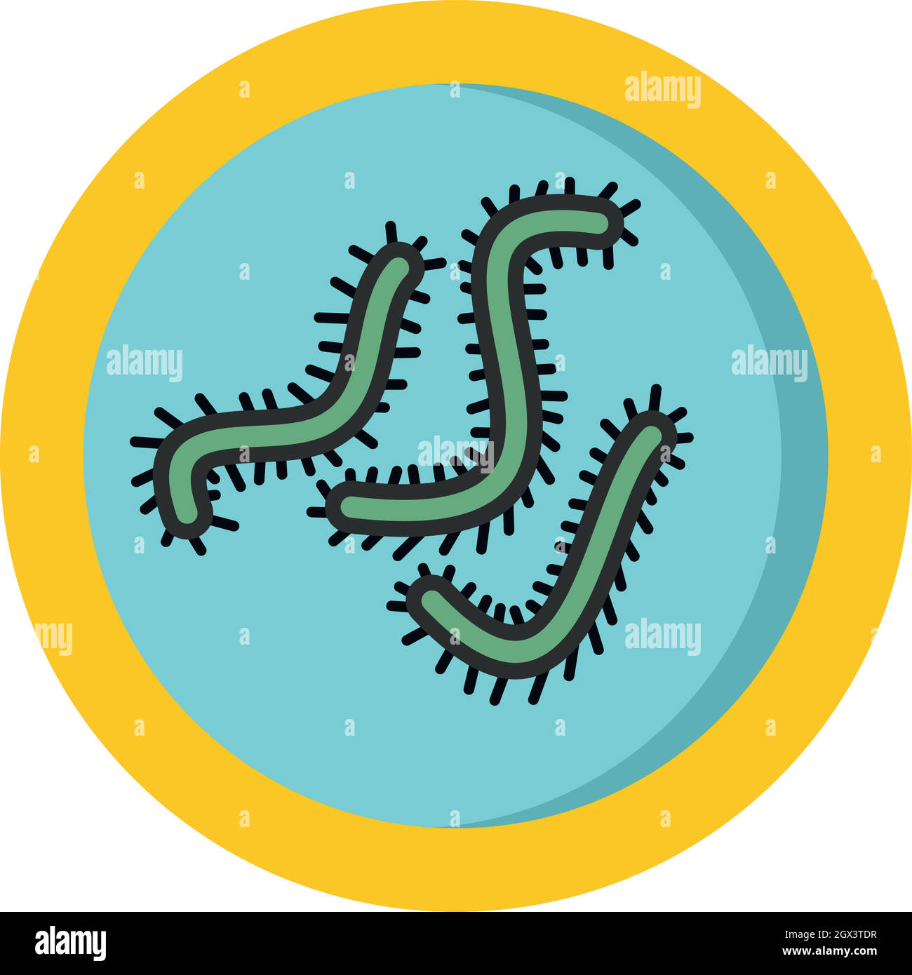 Bacteria icon hi-res stock photography and images - Alamy