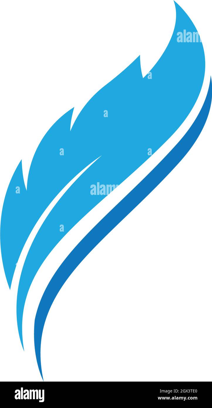 Feather Logo template Vector illustration Stock Vector Image & Art - Alamy