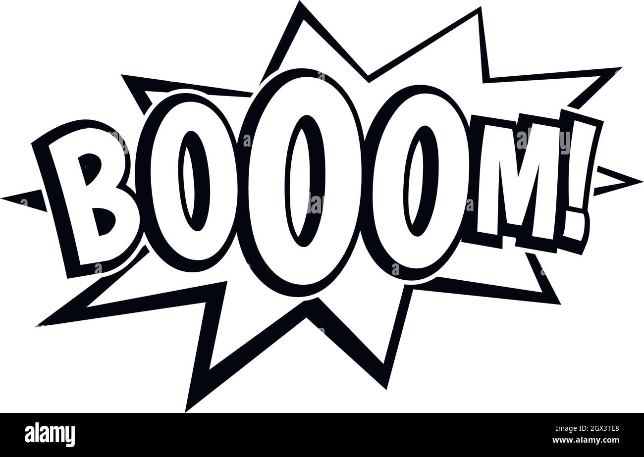 Boom boom word Stock Vector Images - Alamy