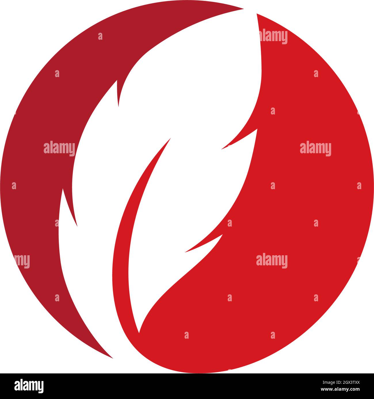 Feather Logo template Vector illustration Stock Vector Image & Art - Alamy