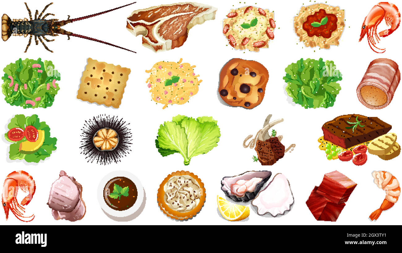 Fresh food drawing Stock Vector Images - Alamy