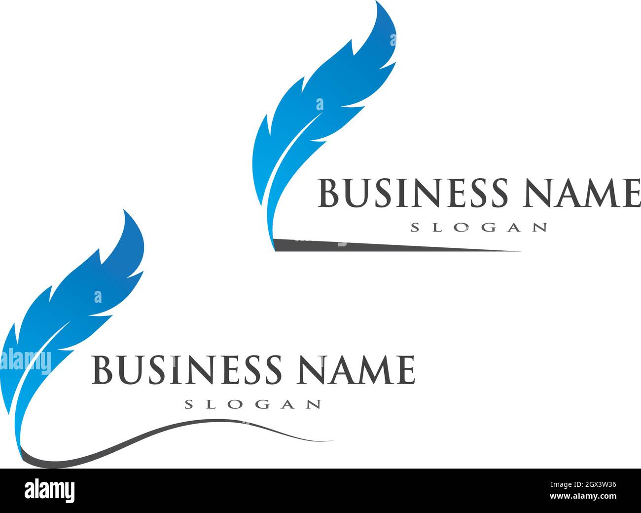 Feather Logo template Vector illustration Stock Vector Image & Art - Alamy