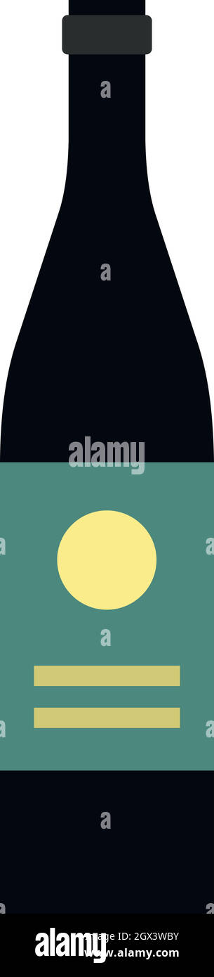 Vector illustration wine bottle Stock Vector Images - Alamy