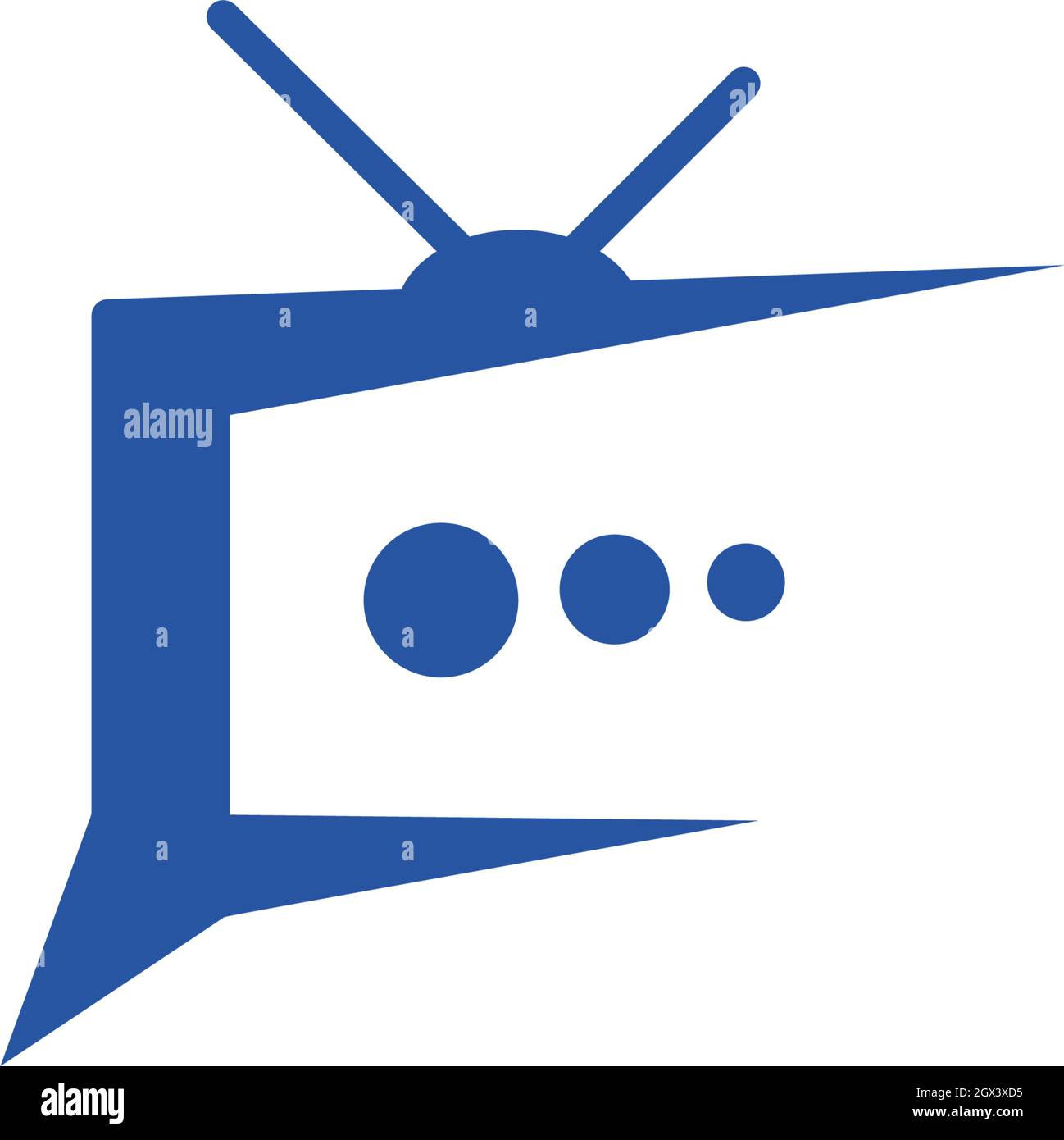 TV logo design flat icon Stock Vector Image & Art - Alamy