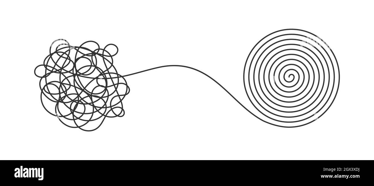 Chaos and order business concept flat style design vector illustration ...