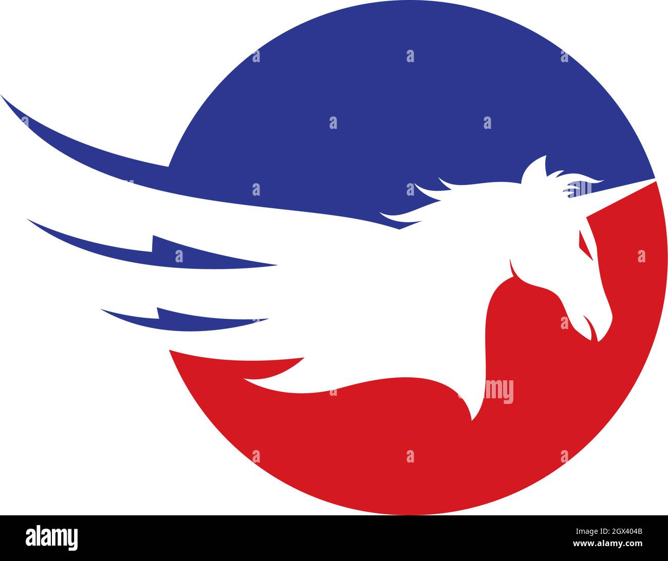 Pegasus Logo Template Vector illustration design Stock Vector Image ...