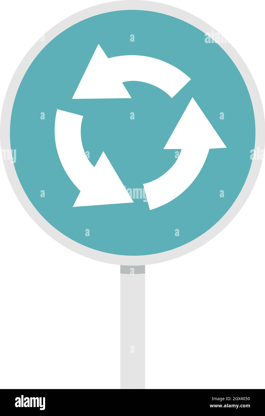 Blue traffic sign white arrow Stock Vector Images - Alamy