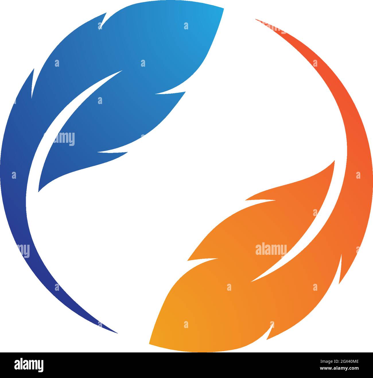 Feather Logo template Vector illustration Stock Vector Image & Art - Alamy