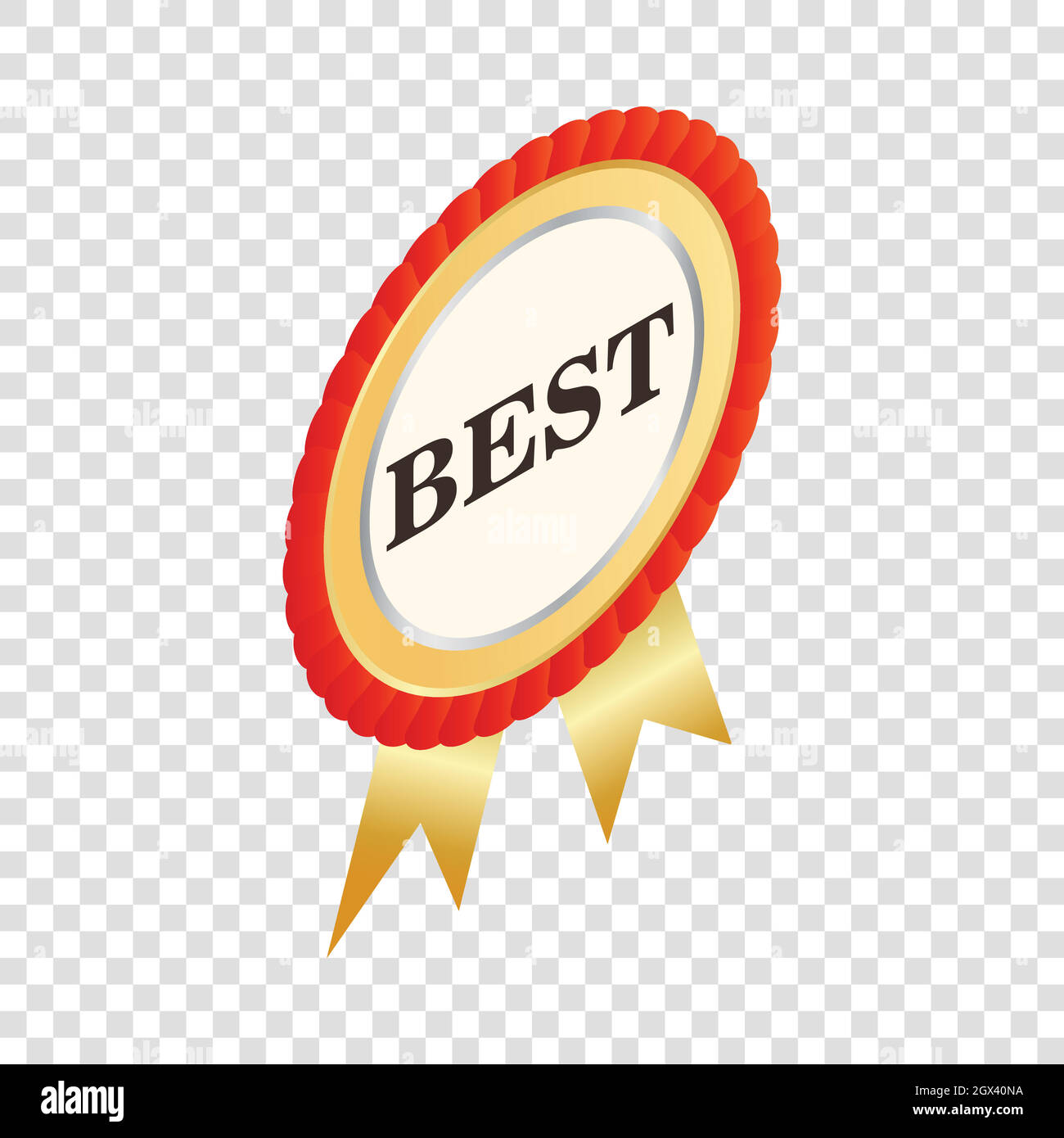 Round label best isometric icon Stock Vector Image & Art - Alamy