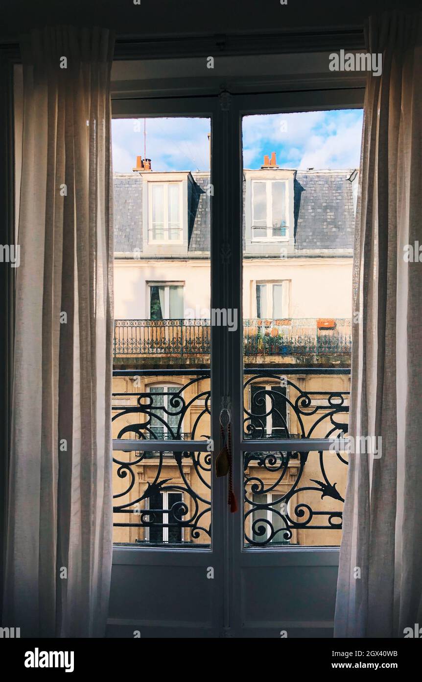 Looking through open window and france hi-res stock photography and ...