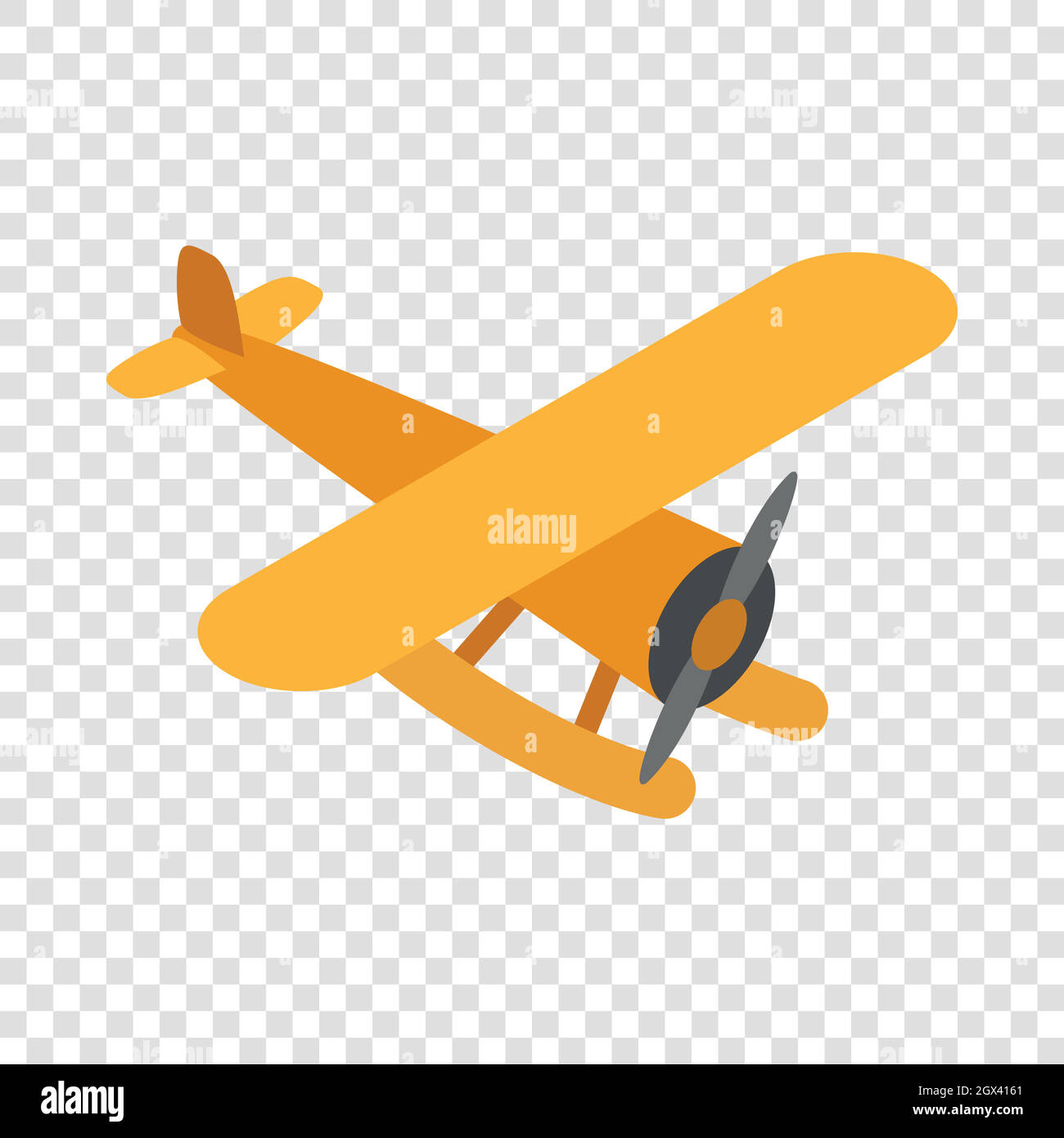 Orange aeroplane hi-res stock photography and images - Alamy