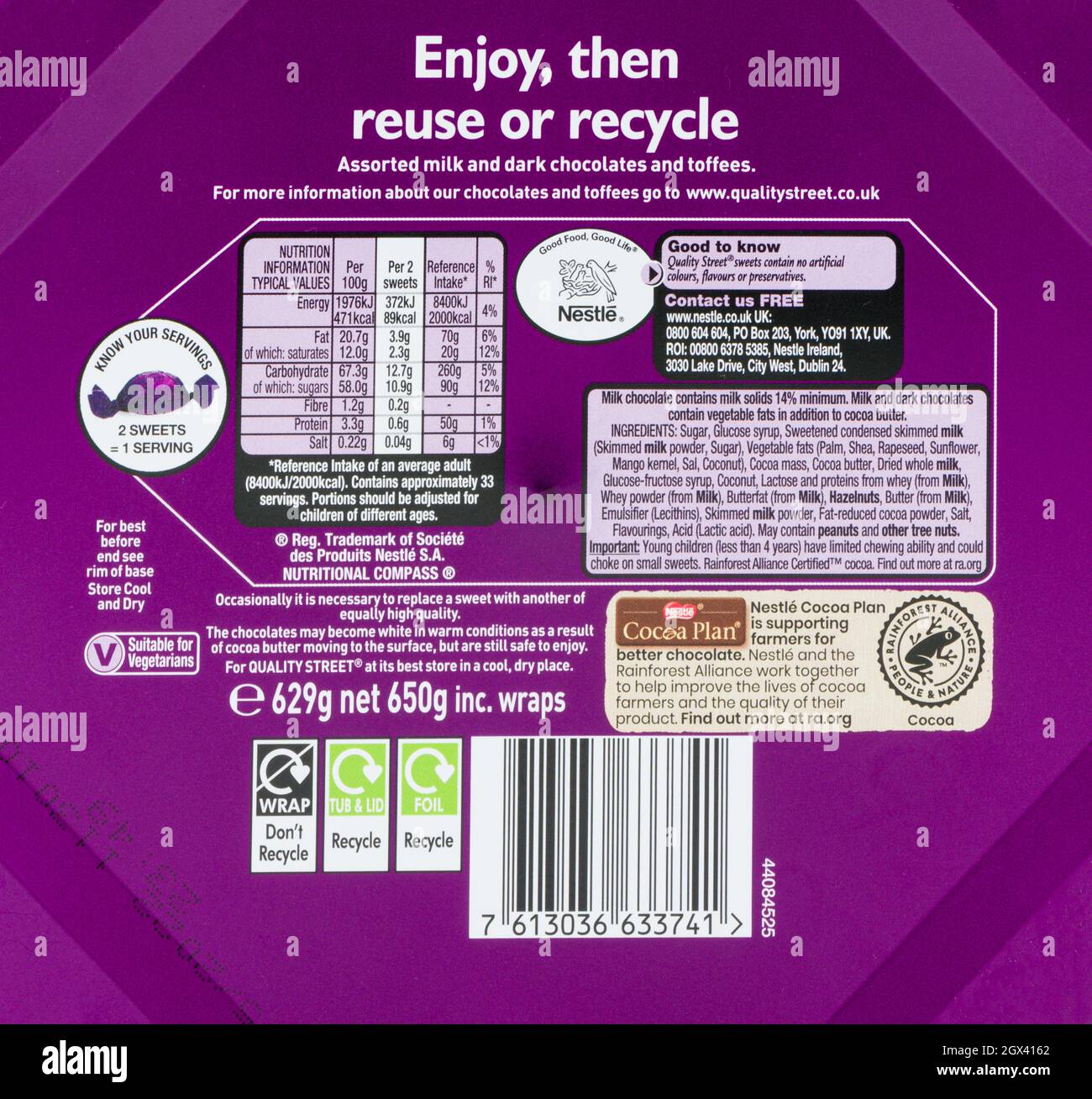 Quality street chocolate 2021 hi-res stock photography and images - Alamy