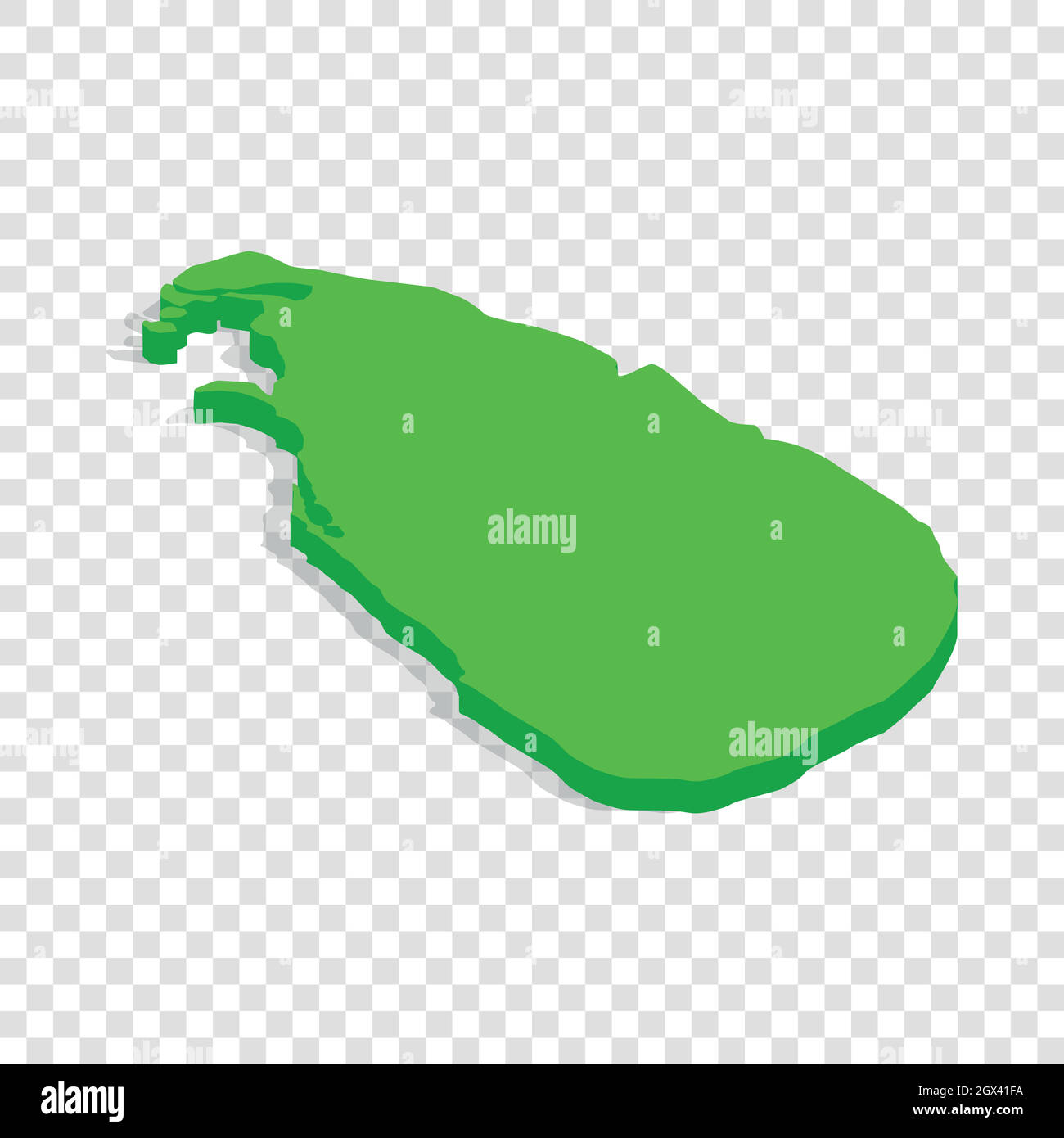 Global green 3d map Stock Vector Images - Alamy