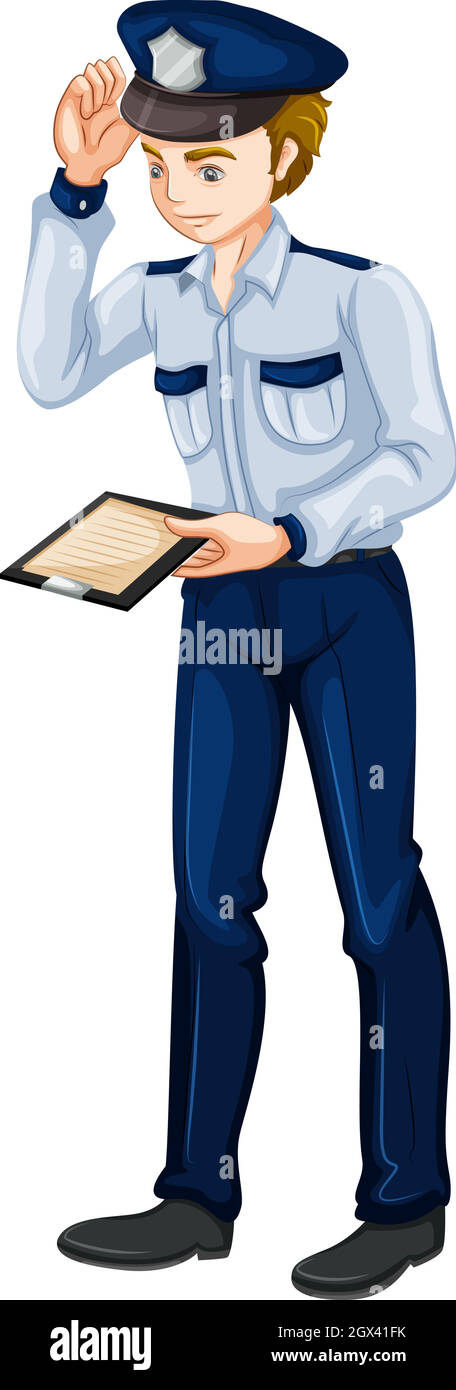 Police officer public Stock Vector Images - Alamy